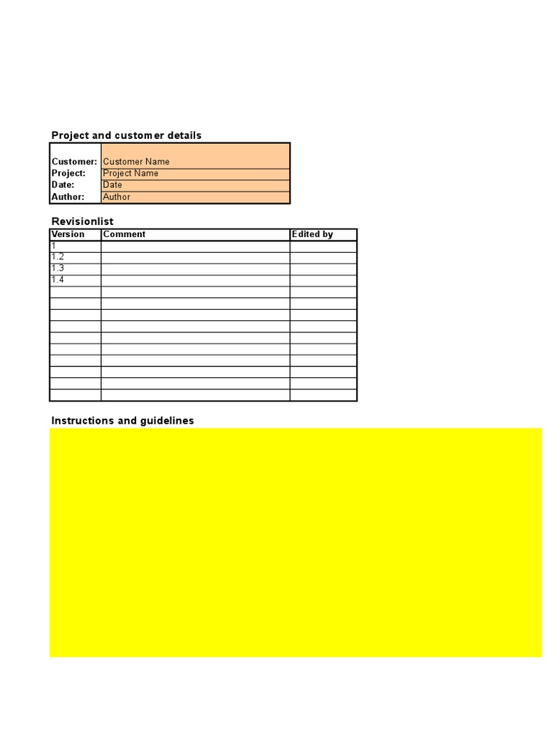 Project and Customer Details | PDF