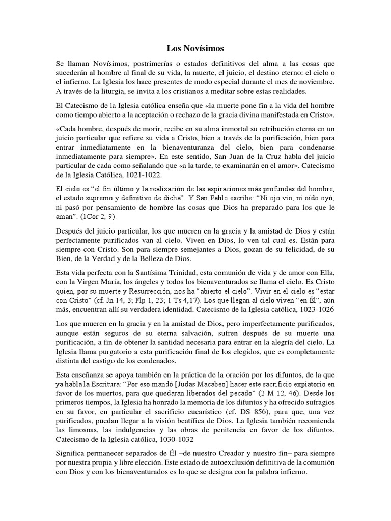 Los Novisimos | PDF | Infierno | eucaristía