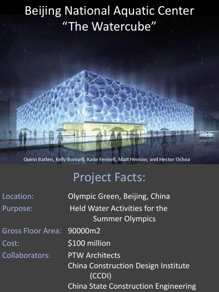 Beijing Water Cube Construction Details | PDF | Truss | Civil Engineering