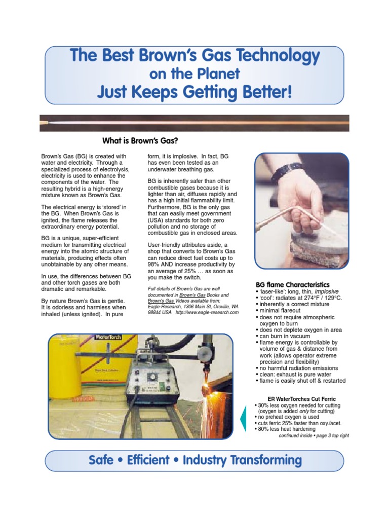 The Best Brown's Gas Technology Just Keeps Getting Better! | PDF ...