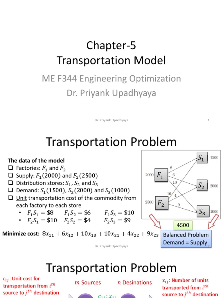 Transportation Problem | PDF | Applied Mathematics | Algorithms