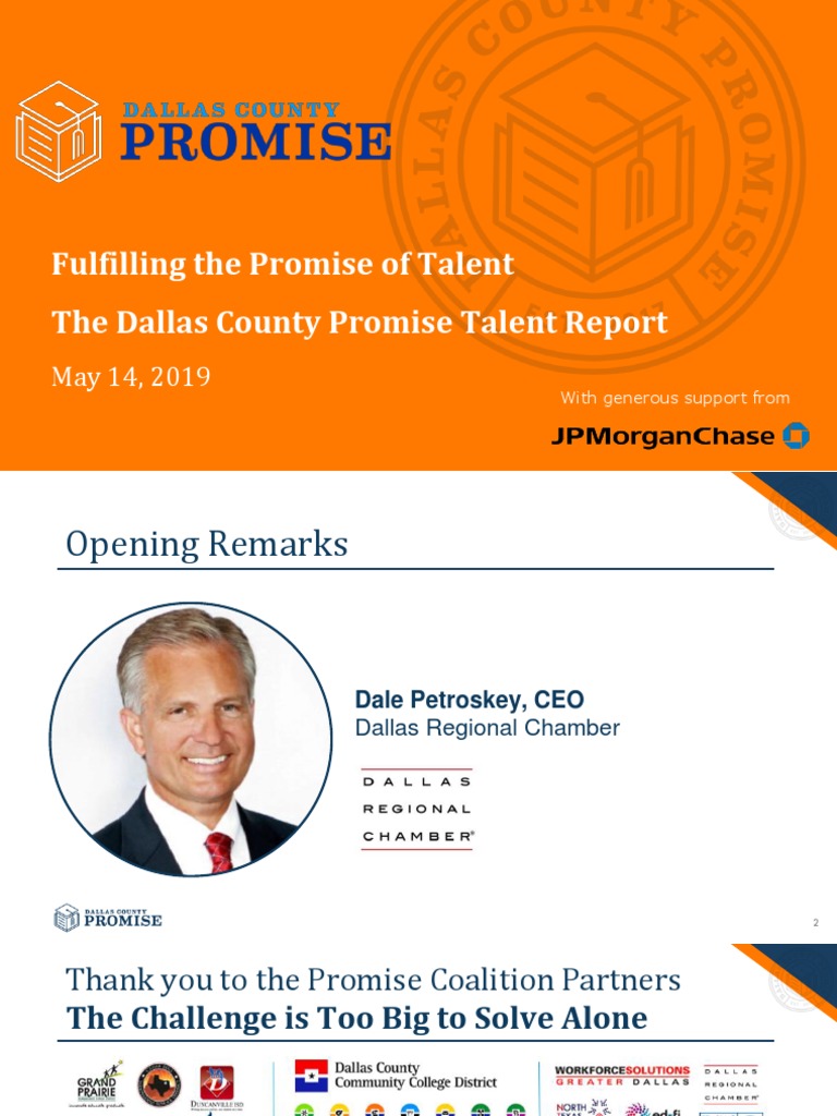 Dallas County Promise Talent Report - Final | PDF | Health Professional ...
