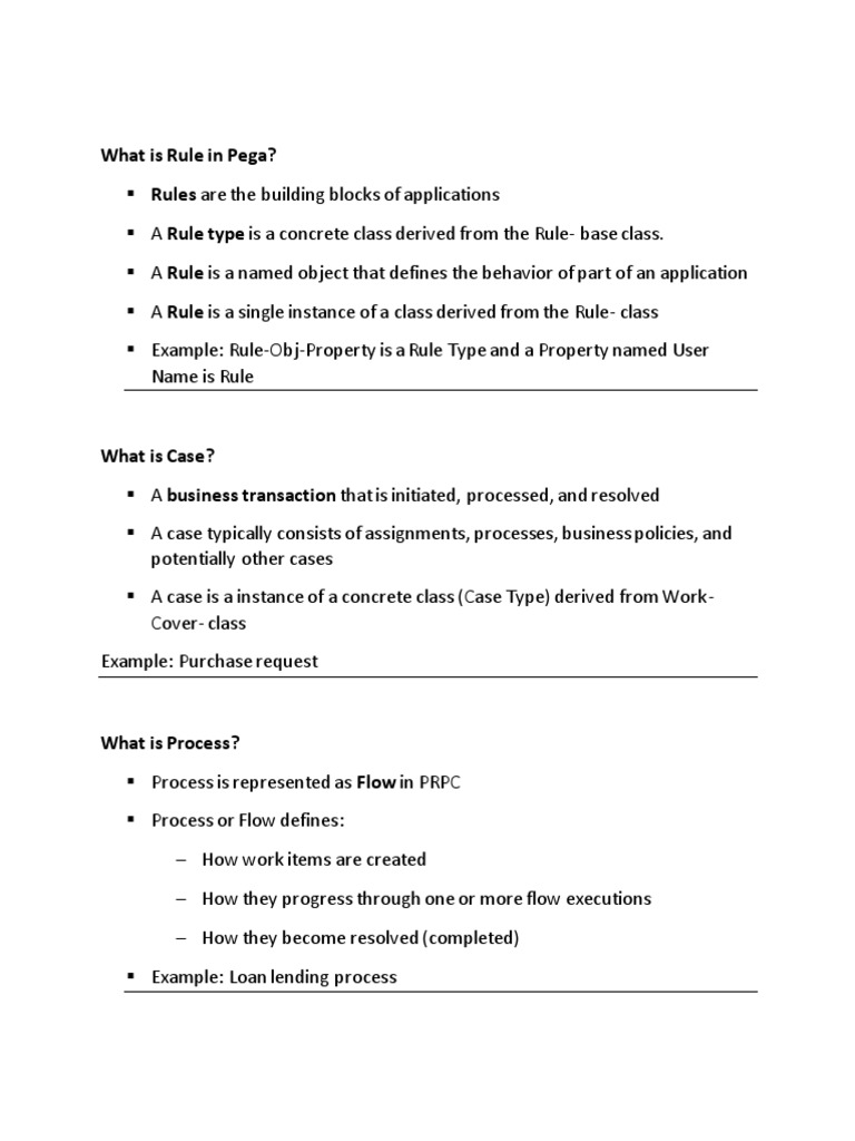What Is Rule in Pega? | PDF | Class (Computer Programming ...