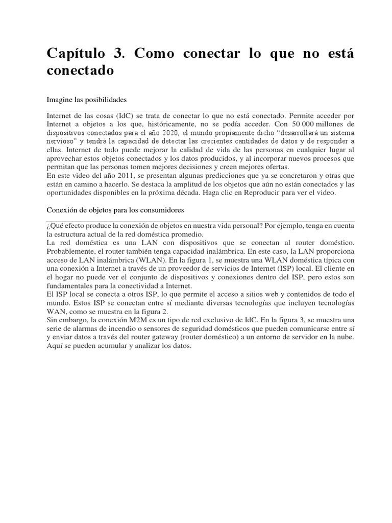 Capítulo 3 Como Conectar Lo Que No Está Conectado | PDF | Protocolos de ...
