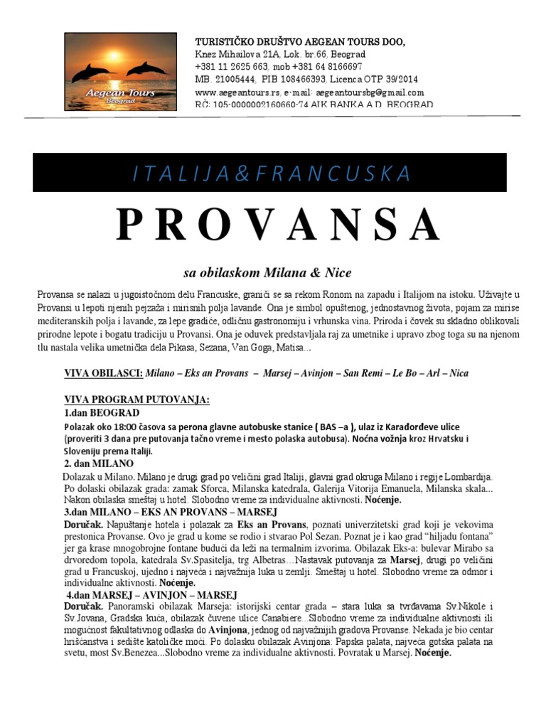 Provansa 2019 | PDF
