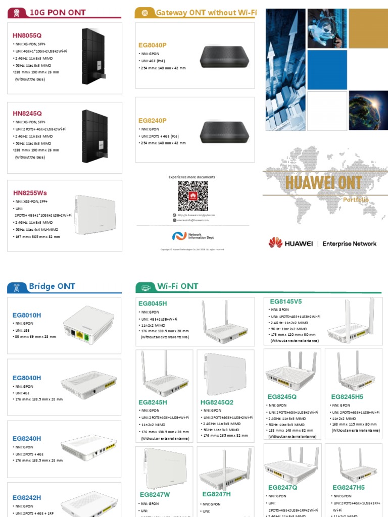 Huawei Ont Portfolio 03 | PDF | Wi Fi | Electronics
