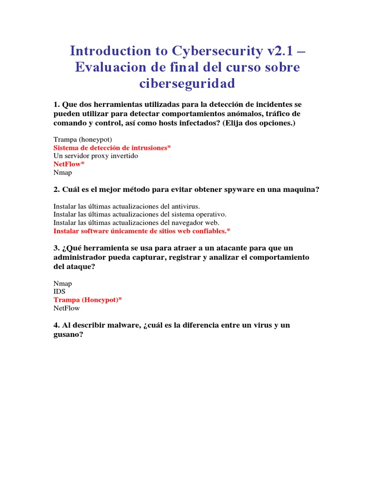 Introduction To Cybersecurity v2 - Eam | PDF | Virus de computadora ... Introduction To Cybersecurity v2 - Eam | PDF | Virus de computadora ...