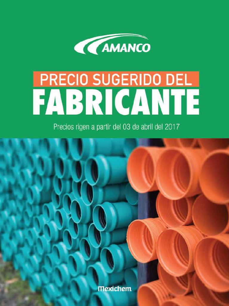 Amanco Listado2015 | PDF | Tecnologías de gas | Tubería (transporte de ...