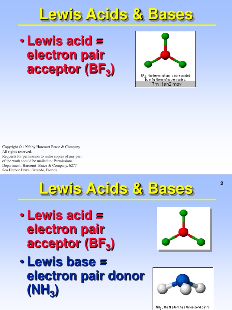 CH17 Lewis Acid and Bases | PDF | Hydroxide | Acid