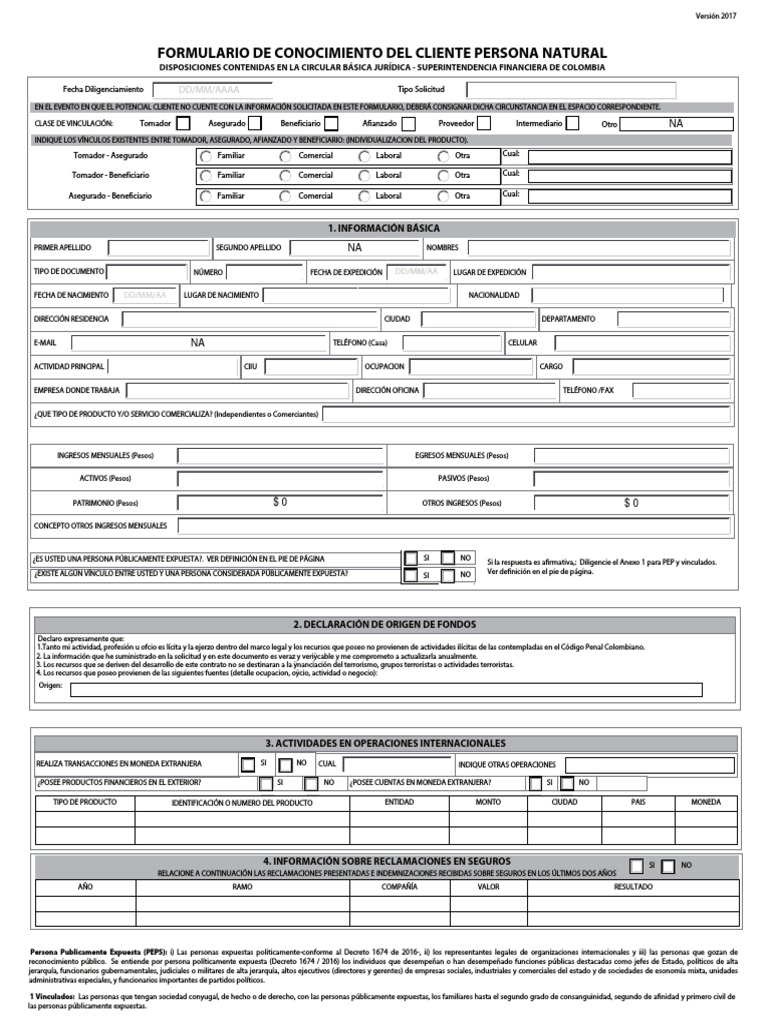Sarlaft Digital Sbs Persona Natural | PDF | Póliza de seguros | Seguridad de información