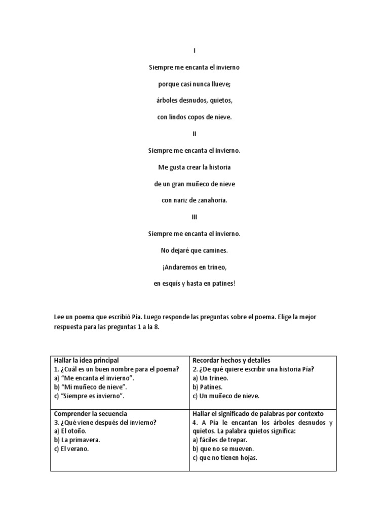 Guía para Cuartos Básicos 1 | PDF | Nieve