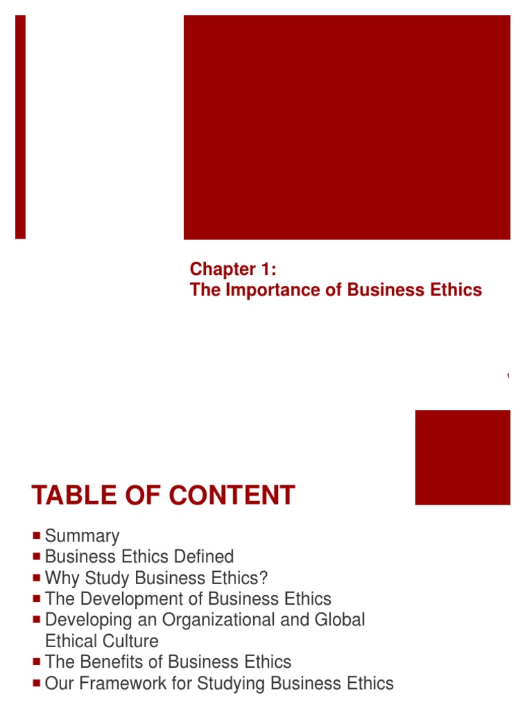 The Importance Of Business Ethics Pdf Business Ethics Value Ethics
