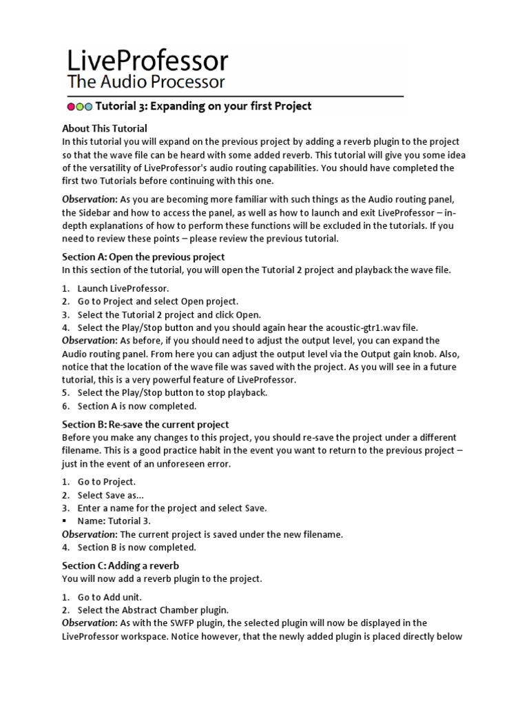 Tutorial 3: Expanding On Your First Project | PDF | Input/Output ...