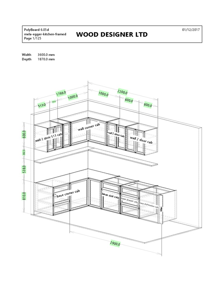 Cut List and Plans PDF | PDF | Door | Length