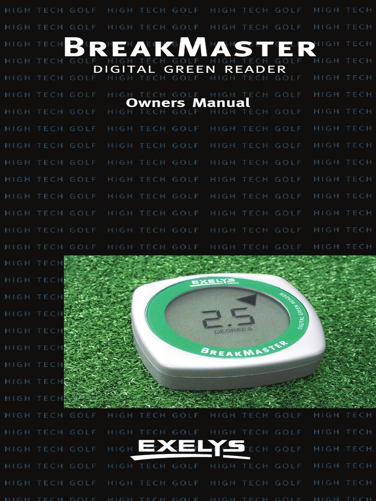 BreakMaster Digital Green Reader Guide | PDF | Golf Course | Golf ...