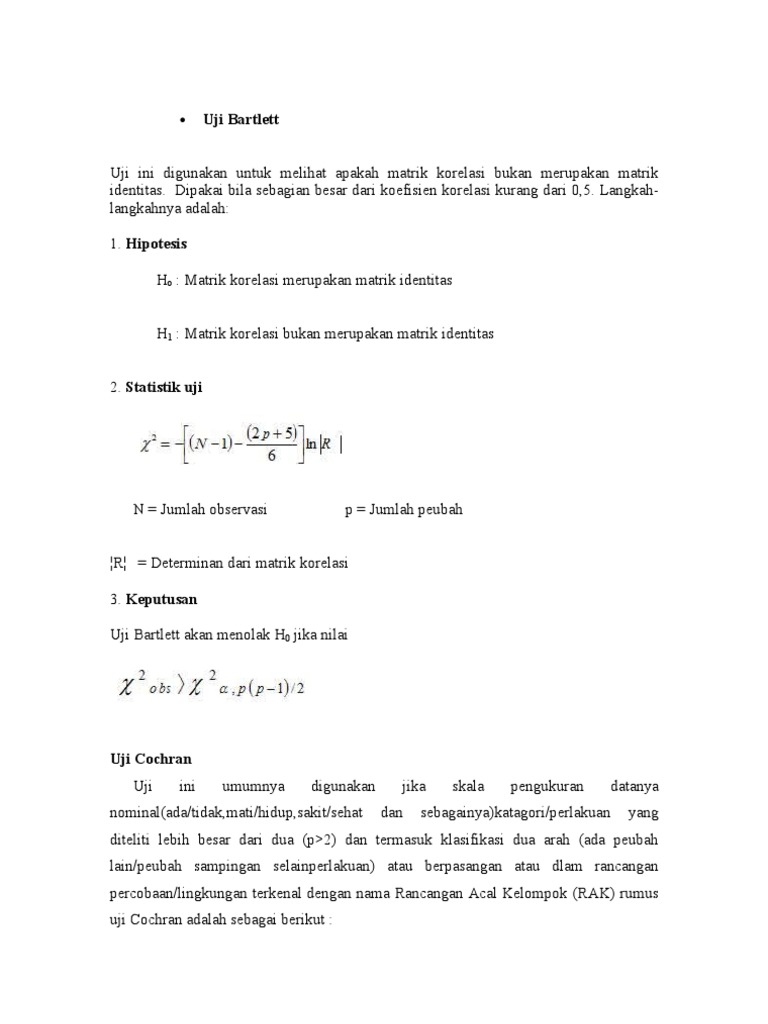 Uji Cochcran | PDF