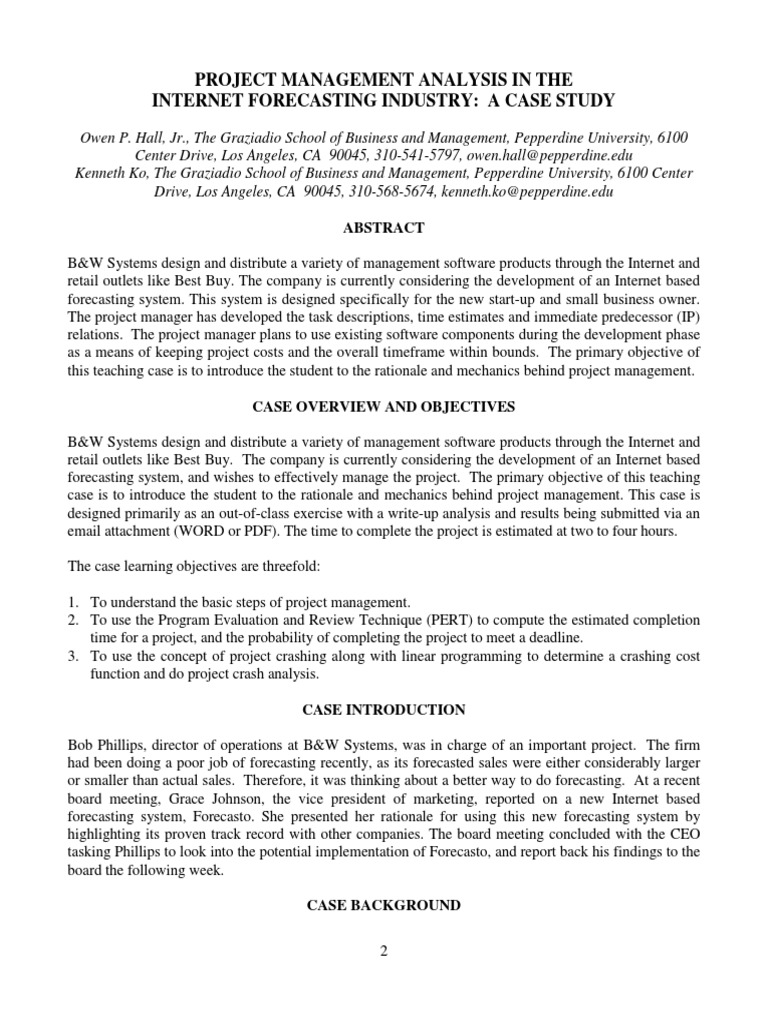 Project Management Analysis | PDF | Variance | Project Management