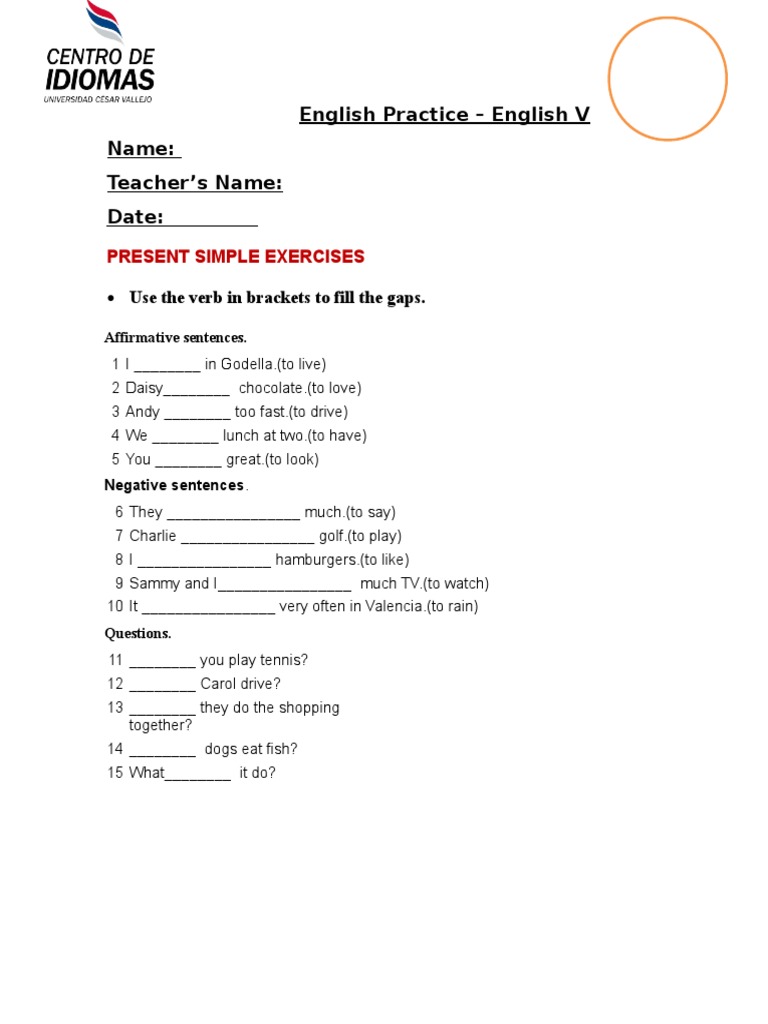 English Practice 1 | PDF | Leisure