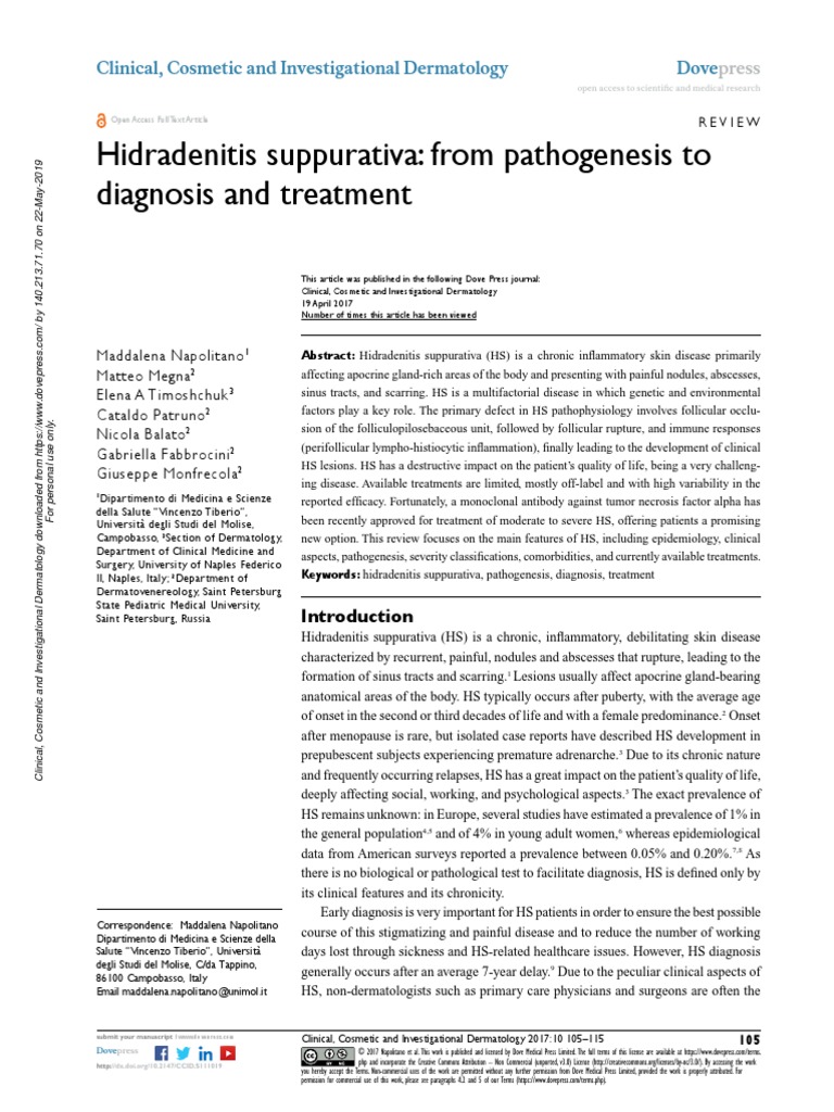 CCID 111019 Hidradenitis Suppurativa From Pathogenesis To Diagnosis and ...