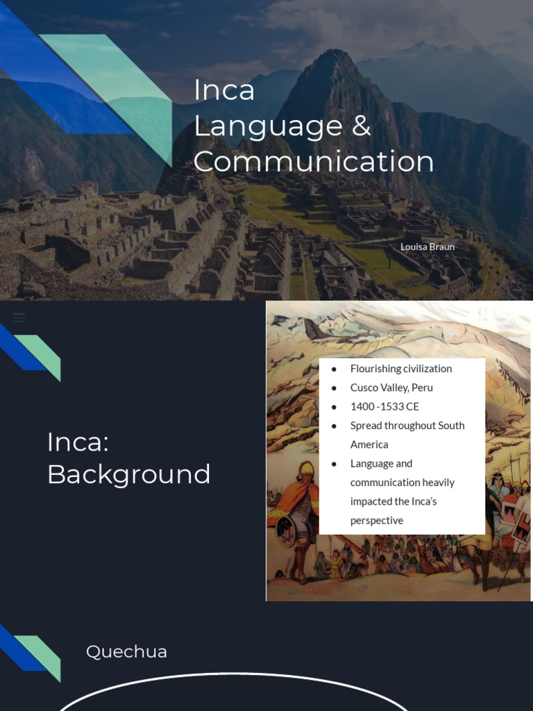 Inca Language & Communication: Louisa Braun | PDF