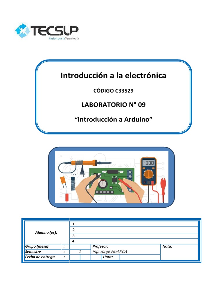 Lab09 - Introducción Arduino | PDF | Arduino | Entorno de desarrollo integrado