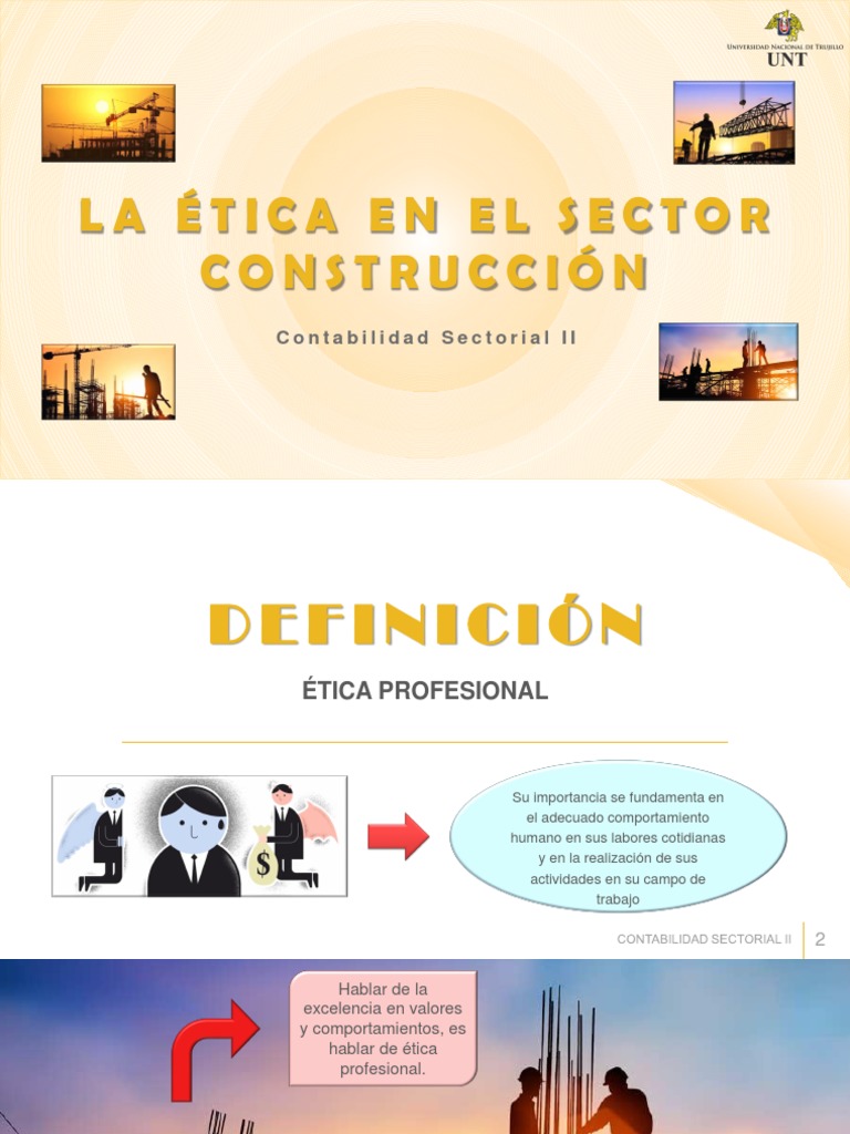 ETICA EN EL SECTOR CONSTRUCCIÓN PPT.pdf | Economias | Business