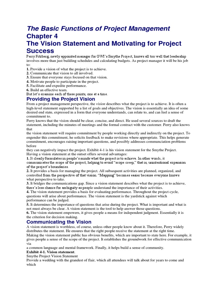 The Basic Functions of Project Management | PDF | Motivation | Motivational