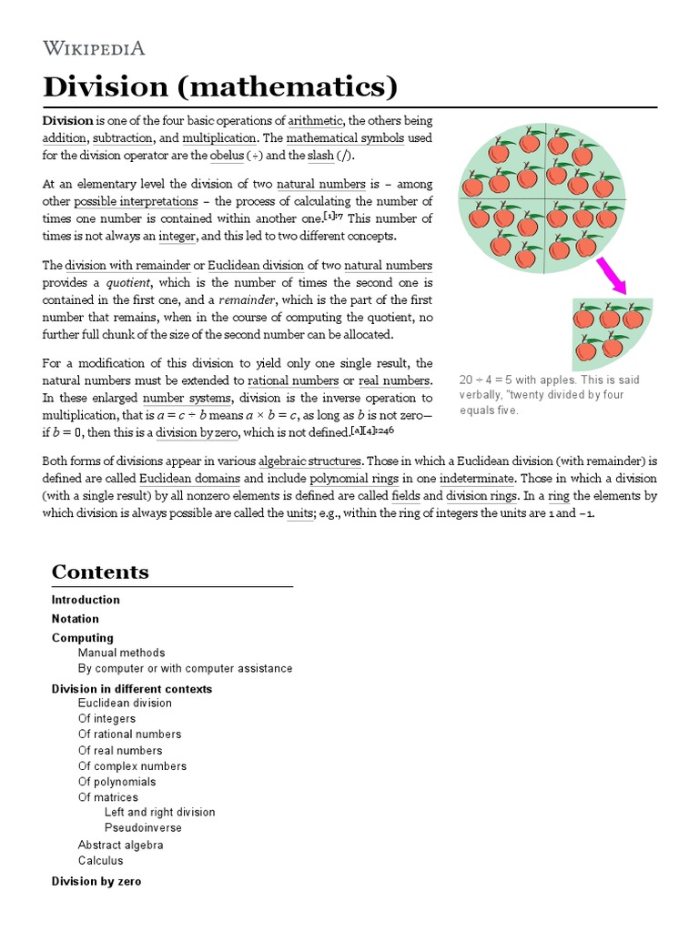 Division: An Introduction to the Fundamental Operation of Dividing ...