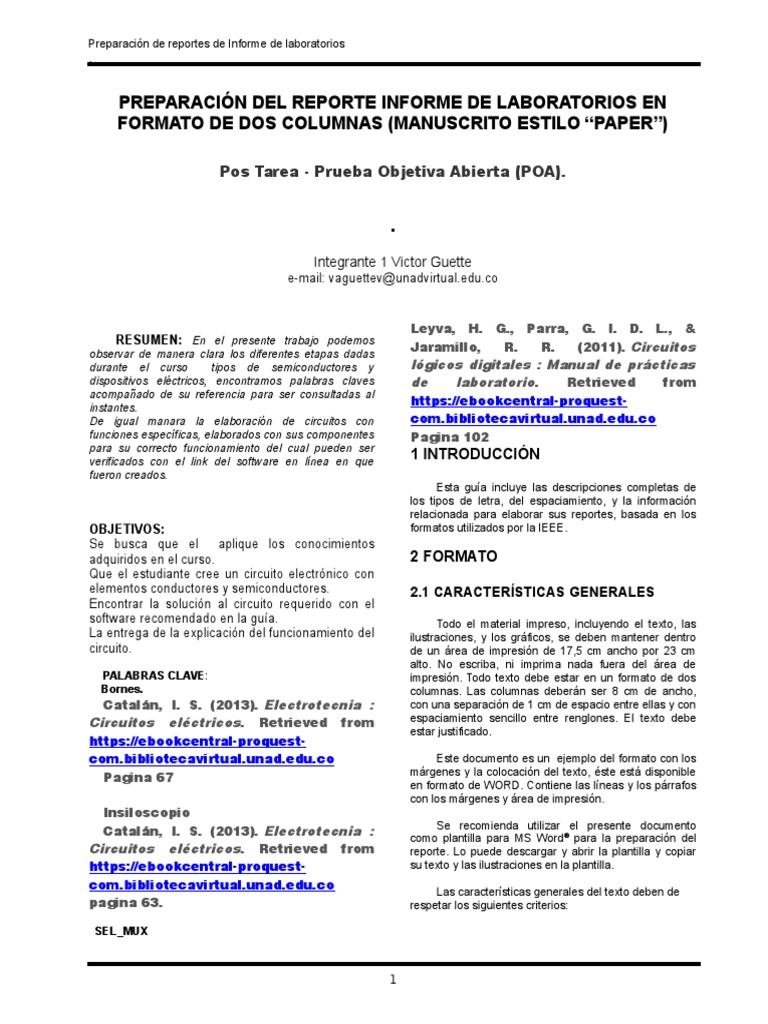 Anexo 1 Formato PAPER | PDF | Soporte | Electrónica