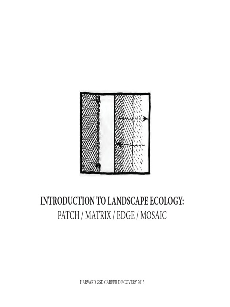 Richard Forman: Introduction to Landscape Ecology: Patch / Matrix ...