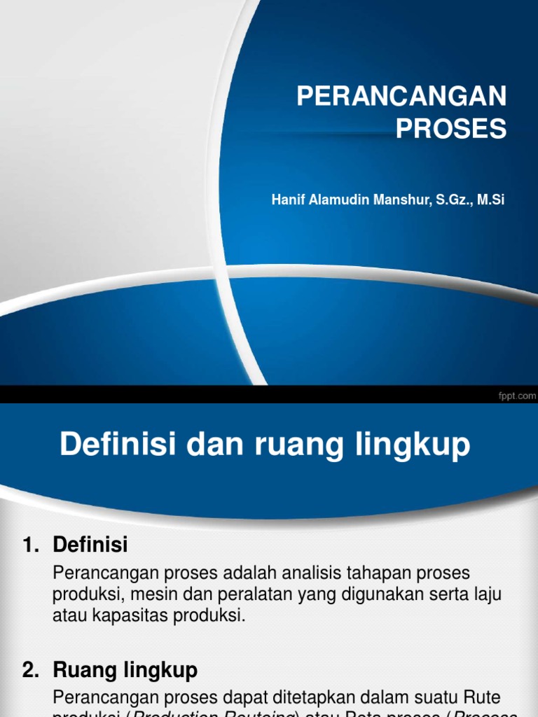 Perancangan Proses | PDF