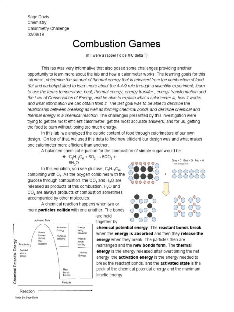 Calorimetry Lab: Measuring Food Energy | PDF | Calorie | Heat