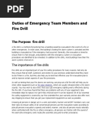 Fire Drill & Emergency Evacuation Procedure | PDF | Firefighting ...
