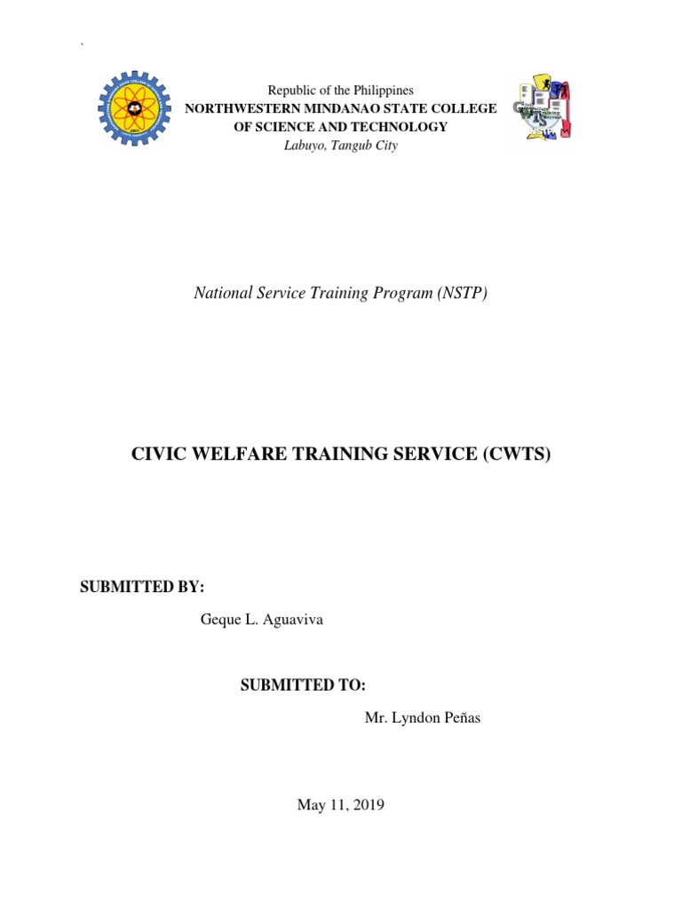 Civic Welfare Training Service (CWTS) | PDF