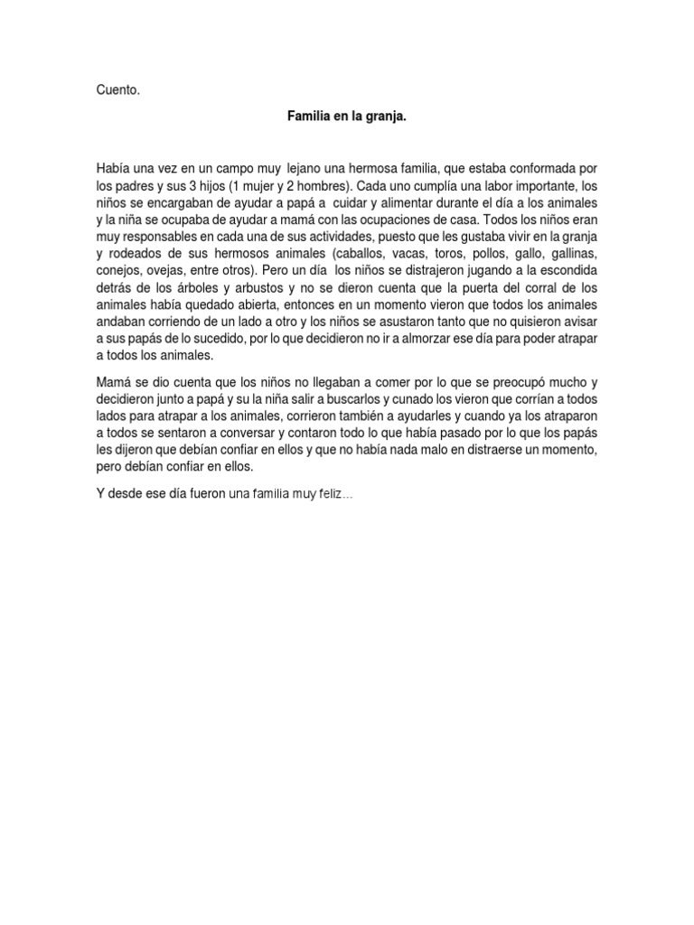 Cuento La Granja | PDF