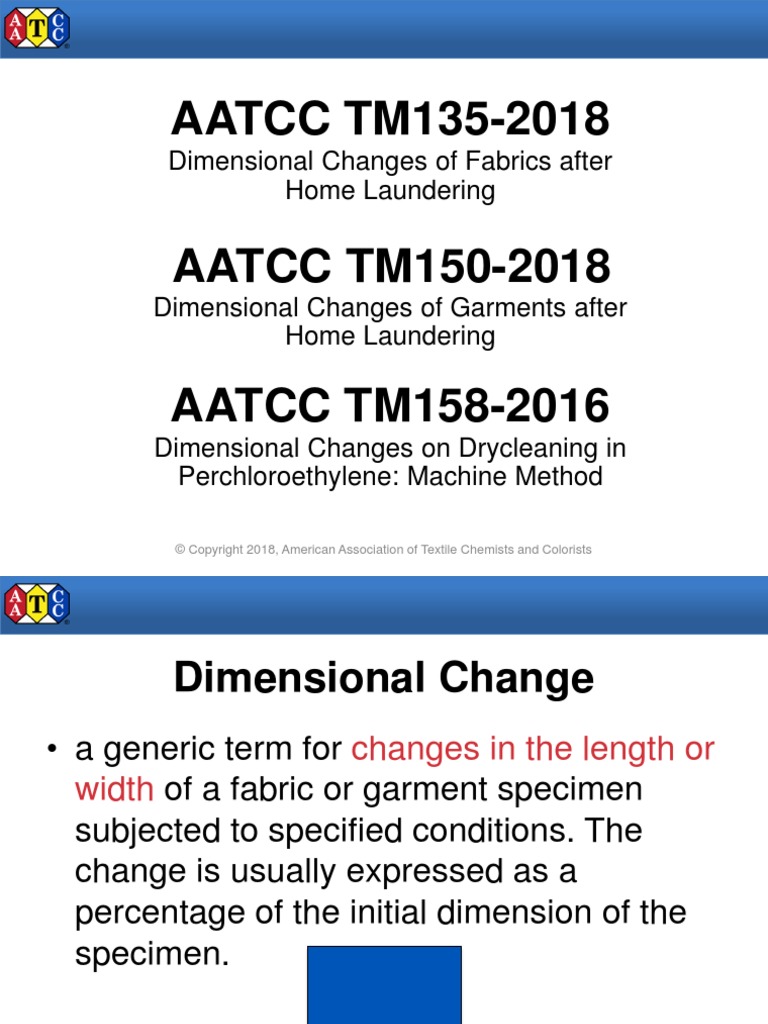 2 - Aatcc TM135 150 158 (2018-03) | PDF | Textiles | Nature