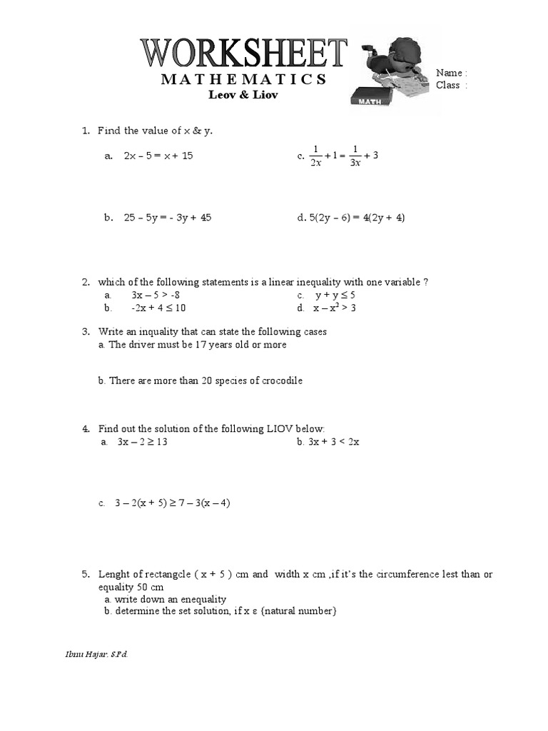 Solving Equations and Inequalities | PDF