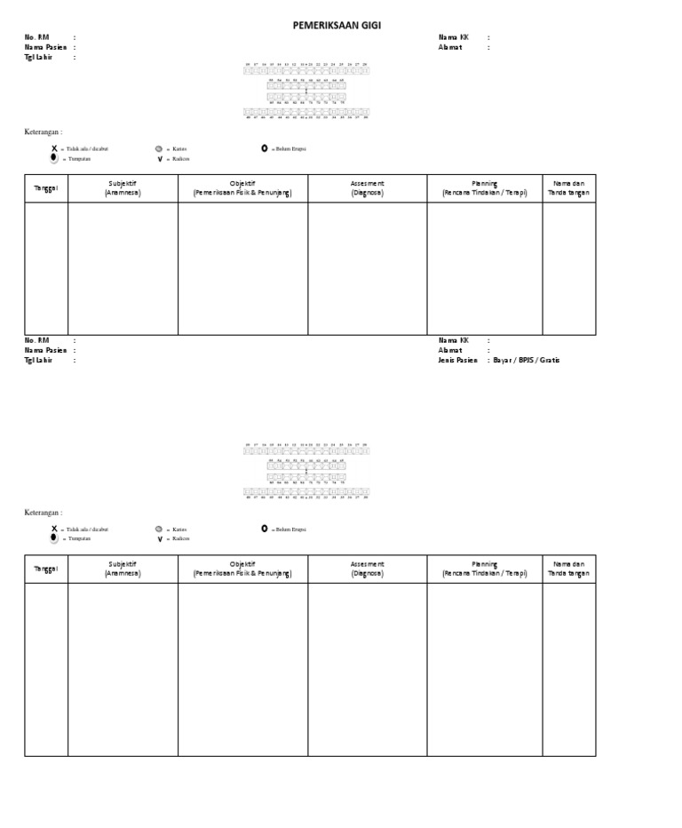 Odontogram & SOAP Gigi | PDF