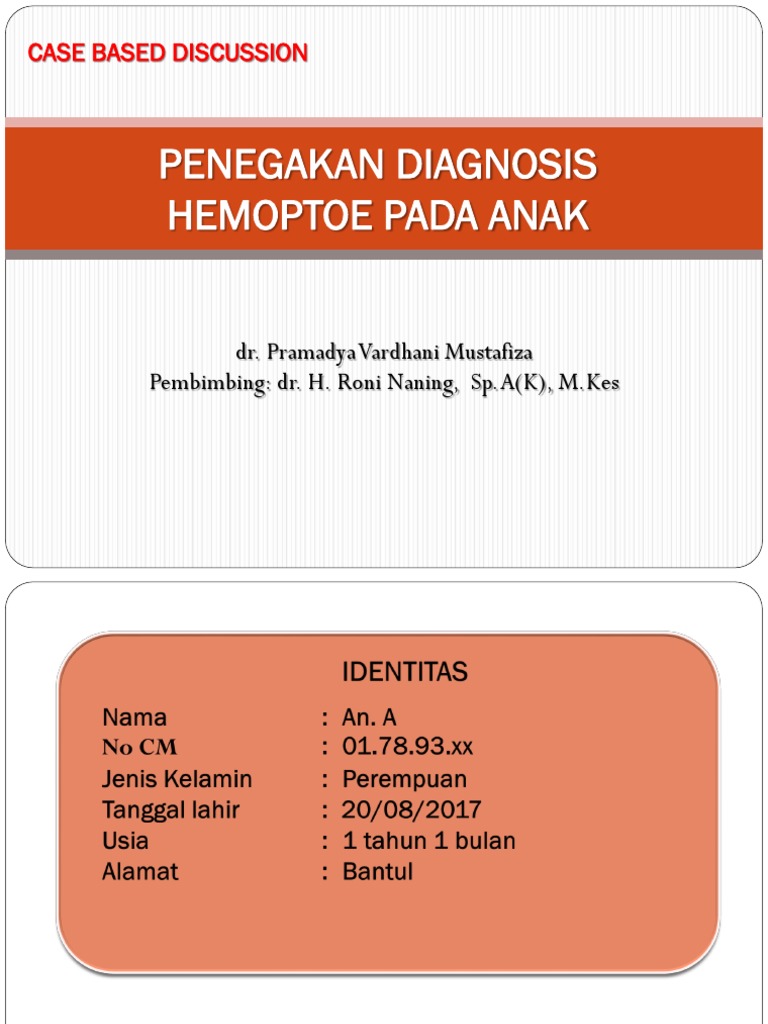 Hemoptoe Pada Anak | PDF