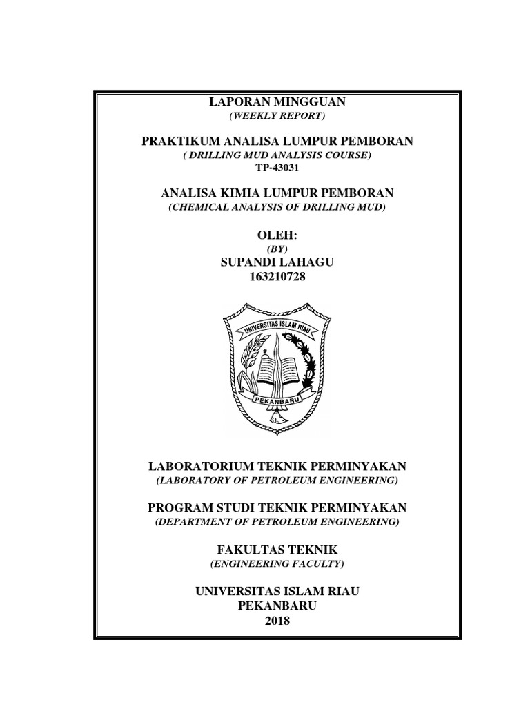 Cover Laporan Mingguan | PDF