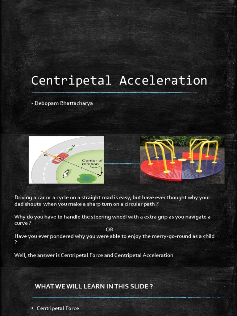 Centripetal Acceleration and Centripetal Force | PDF | Acceleration | Natural Philosophy