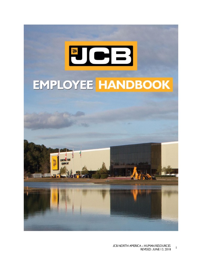 Employee Handbook JCB | PDF | Americans With Disabilities Act Of 1990 ...