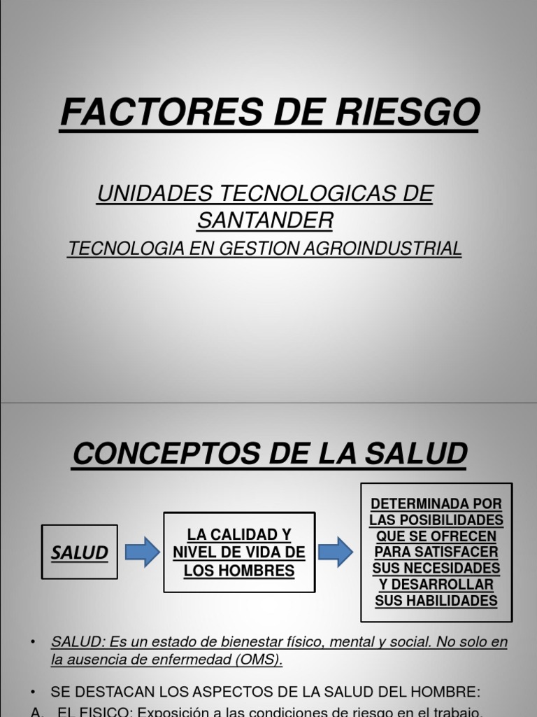 Factores de Riesgo | PDF | Riesgo | Naturaleza