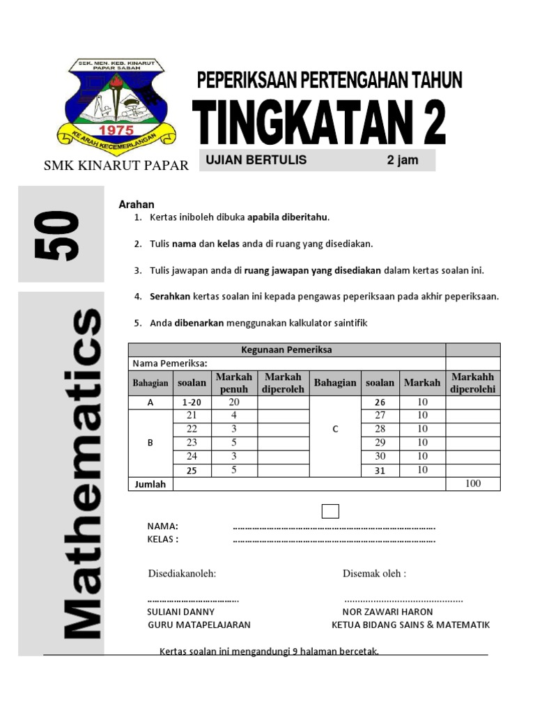 Cover Depan PPT Math | PDF