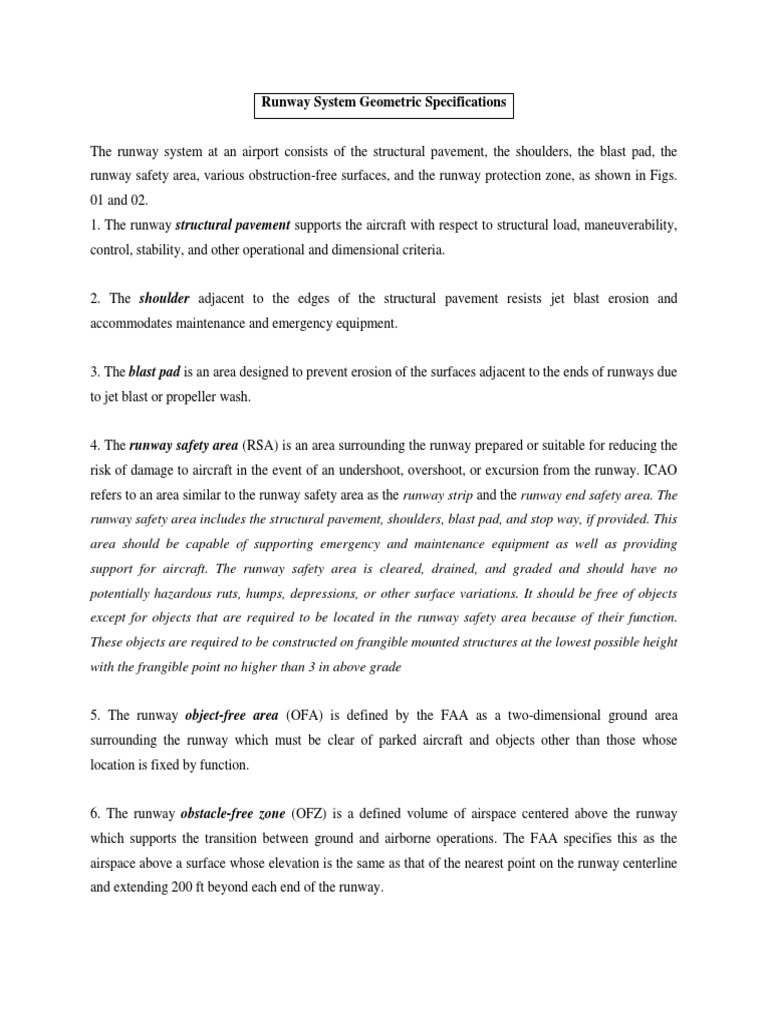 Runway System Specification | PDF | Airport | Runway