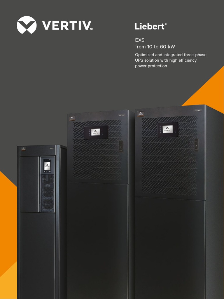 Liebert Exs 10 20 Kva Brochure English | PDF | Data Center | Engineering