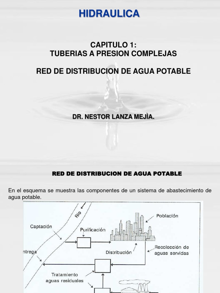 4 Red de Distribucion de Agua Potable | PDF | Red de abastecimiento de ...