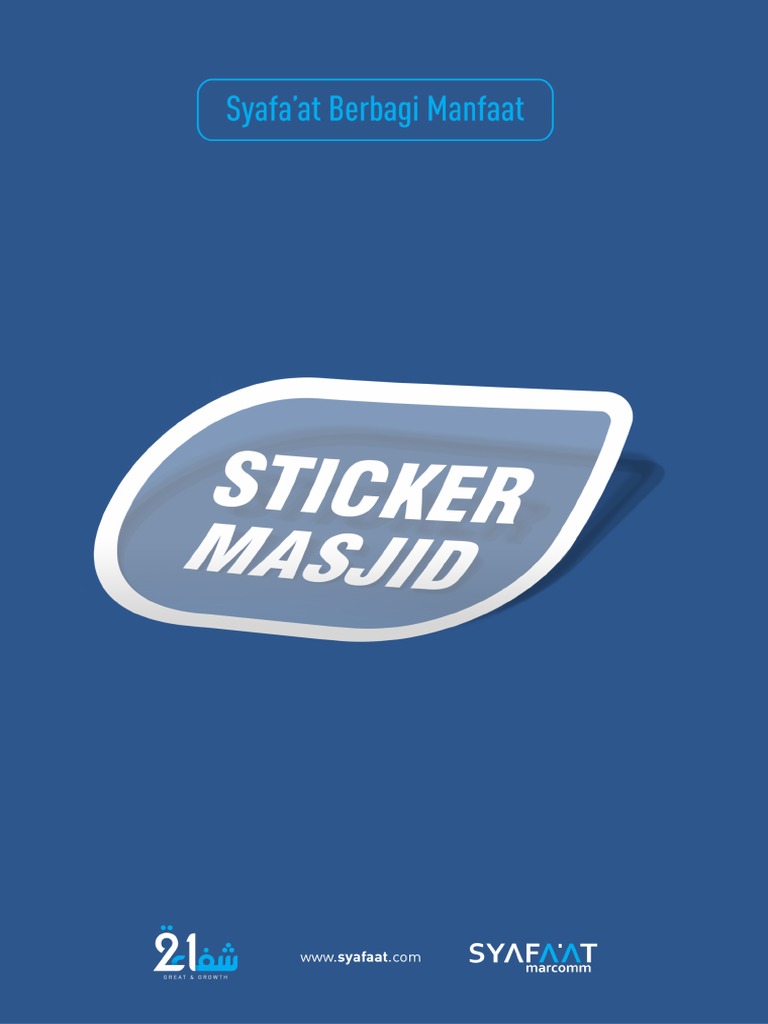 Stiker Masjid - Syafaat Berbagi Manfaat | PDF