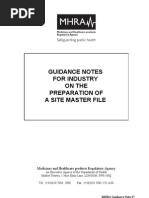 Guidelines For Preparation of Site Master File (SMF) - Pharmaceutical ...