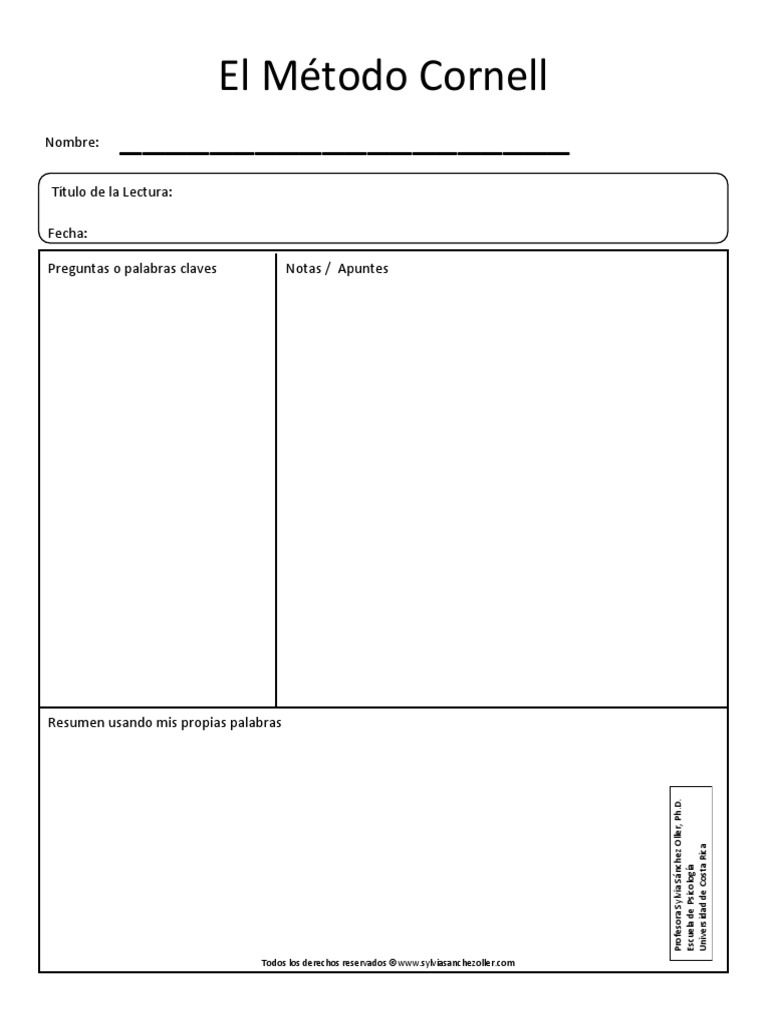 El Método Cornell | PDF